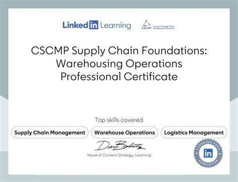 Earned Cscmp Supply Chain Certificate Altaj Mohammed Ahmed Posted On