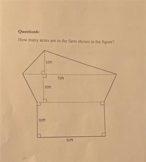 Solved Question6 How Many Acres Are In The Farm Shown In