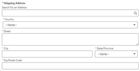 Require User Input In The Address Screen Component Salesforce Release