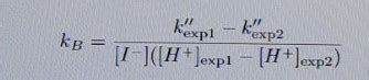 Solved Give Me An Example How To Calculate KB Using This Chegg Com