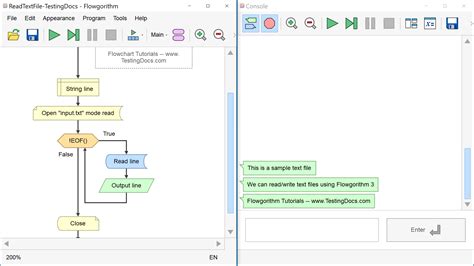 Read Text File Using Flowgorithm