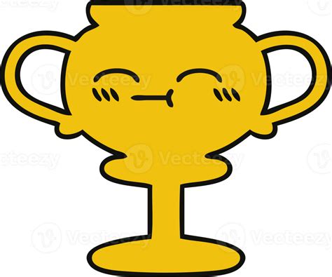 Cute Cartoon Of A Trophy 45228894 Png