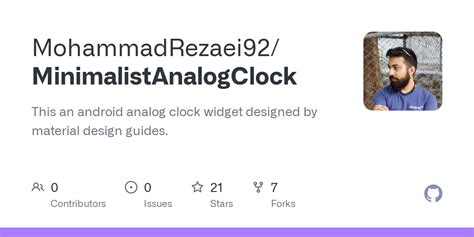 Github Mohammadrezaei92minimalistanalogclock This An Android Analog