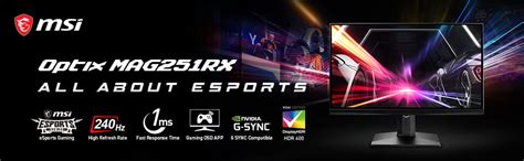 MSI Optix MAG251RX Gaming Monitor | Ezpz Solutions