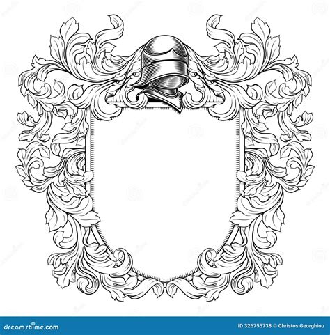 Medieval Shield Templar Shield Shield Of Knight With Cross Design Elements Vector