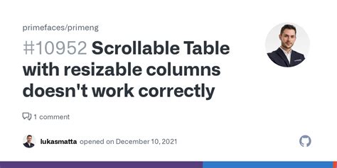 Scrollable Table With Resizable Columns Doesnt Work Correctly · Issue 10952 · Primefaces