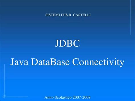 Ppt Jdbc Java Database Connectivity Powerpoint Presentation Free Download Id5881872