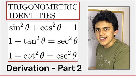 Derivation Trigonometric Identities Pythagorean Identities YouTube