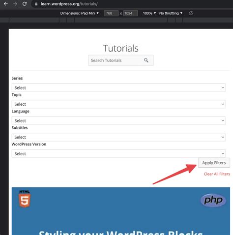 Need Some Spacing Between The Select Filter Box And Filter Button On