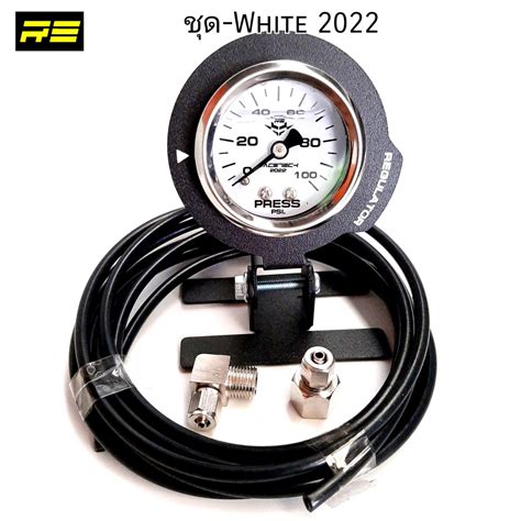 เกจวัดแรงดันน้ำมันเชื้อเพลิงหน้าน้ำมัน วัดแรงดันปั้มติ๊ก 0 100psiแบรนด์เรซเทค Racetech Shop