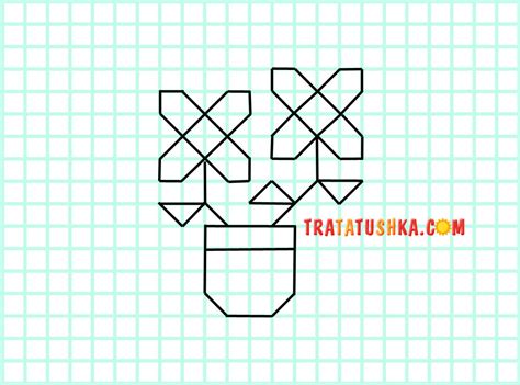 Легкі малюнки по клітинках для дітей