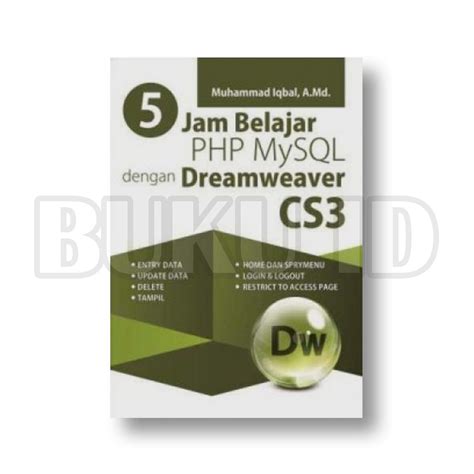 Jual Buku Jam Belajar PHP MySQL Dengan Dreamweaver CS Shopee Indonesia