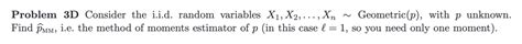 solved problem 3d consider the i i d random variables