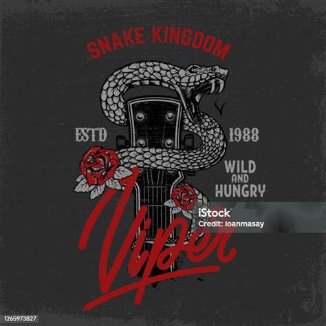 뱀 머리 코브라 파이썬 빈티지 흑백 스타일의 독사의 일러스트 포스터 티셔츠용 디자인 요소 벡터 일러스트레이션 0명에 대한 스톡 벡터 아트 및 기타 이미지 Istock