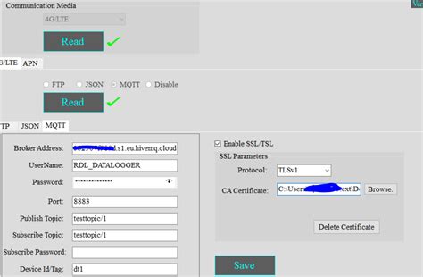 Connecting Datalogger To Cluster Hivemq Support Forum