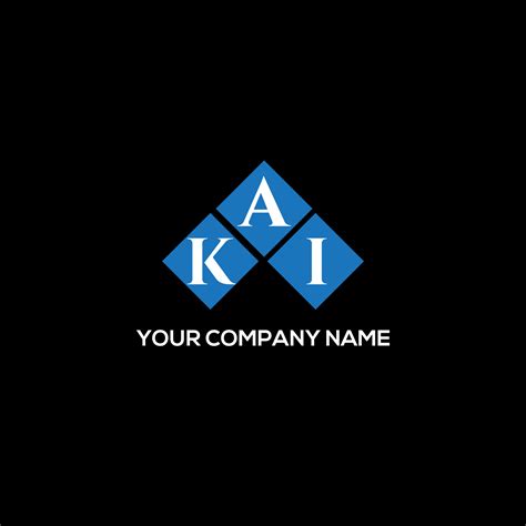 Kai Letter Logo Design On Black Background Kai Creative Initials Letter Logo Concept Kai