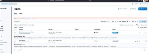 Unable To Create Alert Rule Under Synthetics And Uptime Synthetics