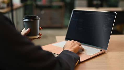 Premium Photo Cropped View Of Female Programmer Working On Web Site Project Programming On