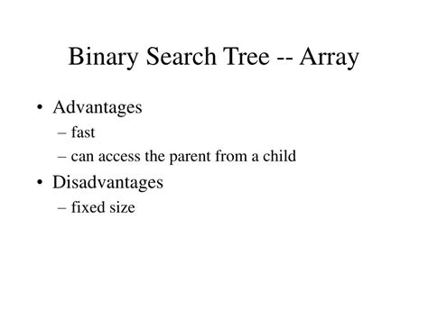 ppt binary search trees implementation guide with linked list and