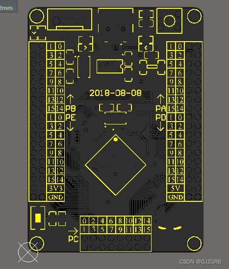基于stm32f103vx单片机带ch340t usb转串口应用评估板硬件（原理图 pcb）工程文件 stm32f103 ch340t csdn博客