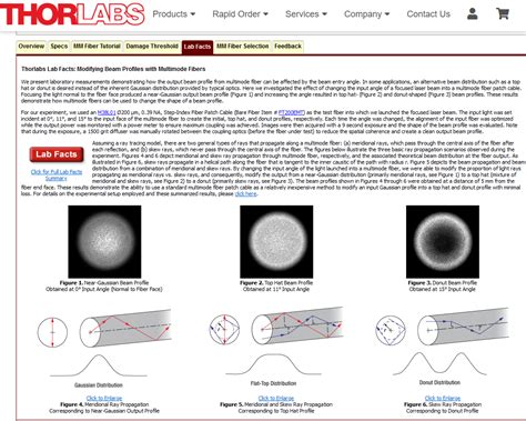 simulating collimated laser spot from multimode fiber zemax community