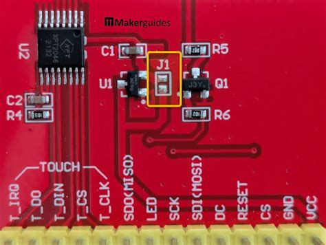 Interface TFT ILI Touch Display With ESP