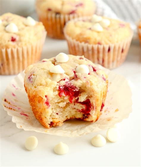Raspberry White Chocolate Muffins Knead Some Sweets