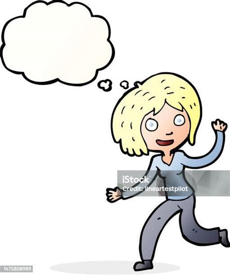 말풍선이 있는 즐거운 손 흔드는 여자 만화 캐릭터 그라데이션에 대한 스톡 벡터 아트 및 기타 이미지 그라데이션 기포 낙서 드로잉 Istock