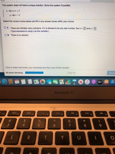 solved 7 1 17 this system does not have a unique solution