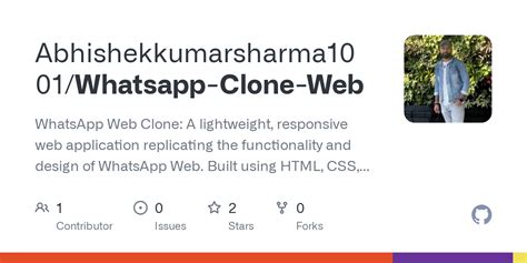 GitHub Abhishekkumarsharma Whatsapp Clone Web WhatsApp Web Clone A Lightweight