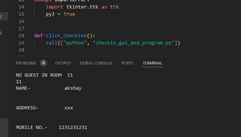 hotel management system using python tkinter gui