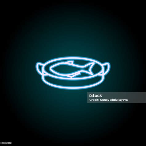 보드 네온 아이콘에 작은 물고기입니다 음식 세트의 요소입니다 웹사이트 웹 디자인 모바일 앱 정보 그래픽에 대 한 간단한 아이콘 0명에 대한 스톡 벡터 아트 및 기타 이미지