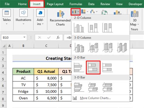How To Create Multiple Stacked Bar Charts In Excel 2007 2025