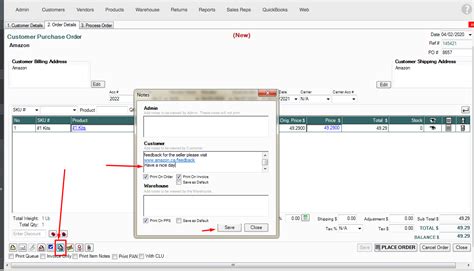 Customer Specific Invoice Notes