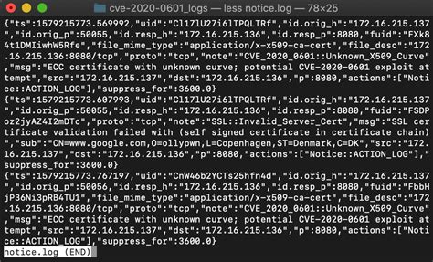 Detecting Cve 2020 0601 Exploitation Attempts With Wire And Log Data Splunk