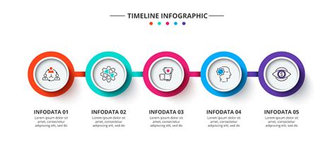 비즈니스 데이터 시각화 프로세스 차트 그래프의 추상 요소 단계 옵션 부품 또는 프로세스와 다이어그램 프리젠 테이션을위한 벡터