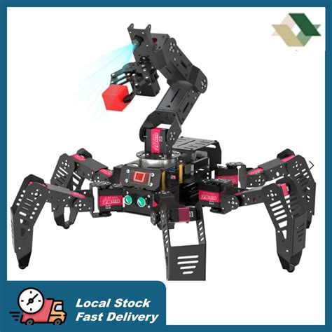 Spiderpi Pro Hiwonder Hexapod Robot With Ai Vision Robotic Arm Powered