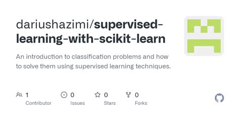 GitHub Dariushazimi Supervised Learning With Scikit Learn An Introduction To Classification