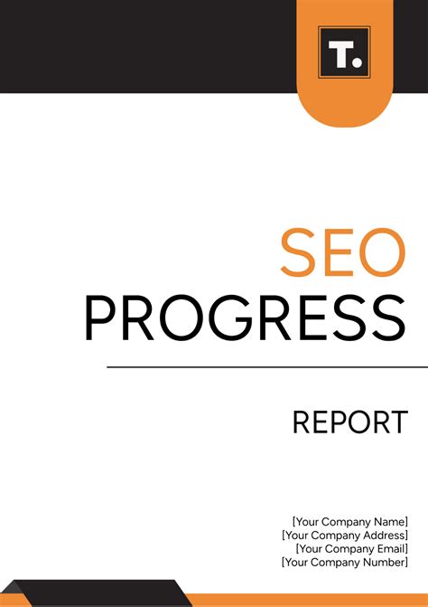 Free SEO Progress Report Template To Edit Online