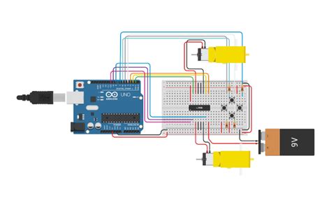 Circuit Design Práctica 35 Control De Dos Motores Dc Con Puente H