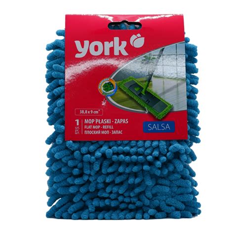 York Salsa იატაკის საწმენდი ბრტყელი მოპის სათადარიგო ტილო მიკროფიბრა Veli Store