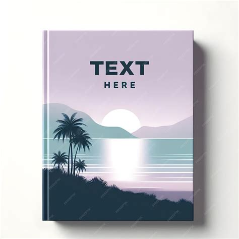 Realistic Landscape 3d Book Cover Mockup Template For Graphic Designers