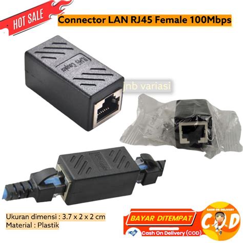 Adapter Konektor Sambungan Kabel Lan Rj45 100mbps Lazada Indonesia