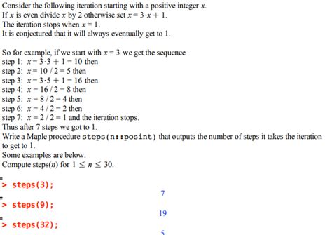 Solved Consider The Following Iteration Starting With A Chegg Com