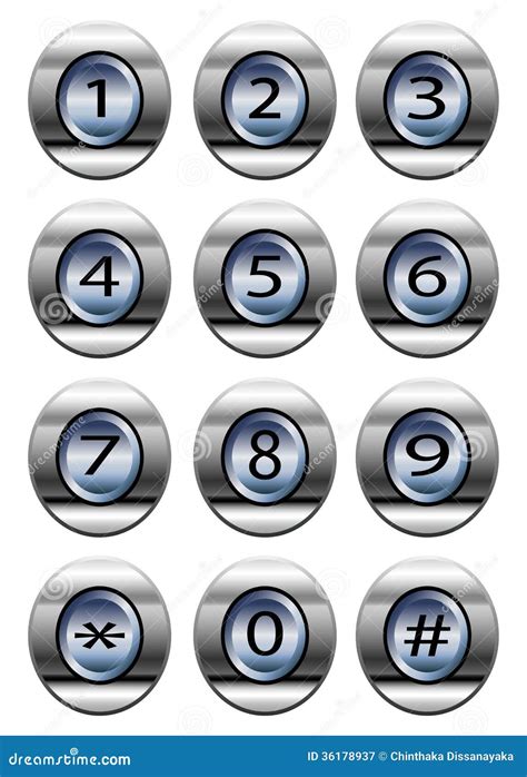 Phone Dial Pad Vector Illustration 28083702