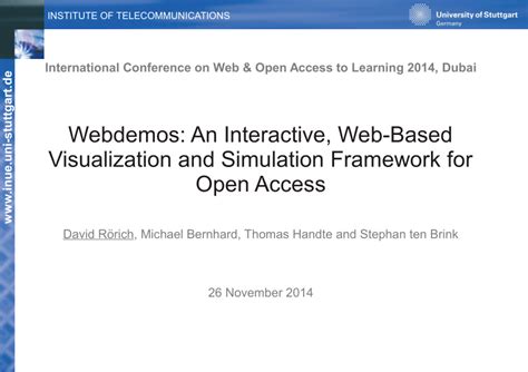 Pdf Presentation Slides On Webdemos An Interactive Web Based