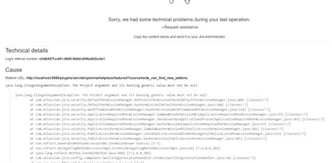 Xray 7386 An Exception Is Thrown When Trying To Access The