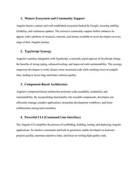 The Power Of Angular 10 Reasons Why Web Developers Should Embrace It In 2024 Pdf