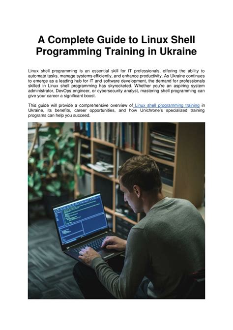 Ppt Linux Shell Programming Training In Ukraine Powerpoint