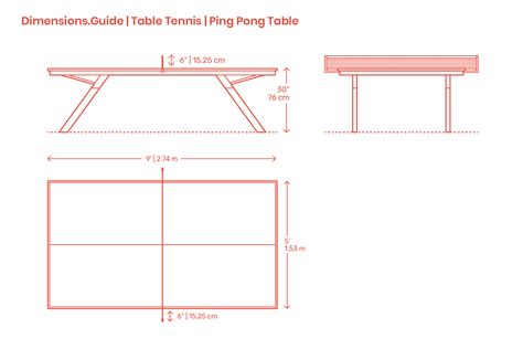Ping Pong Table Clearance Dimensions